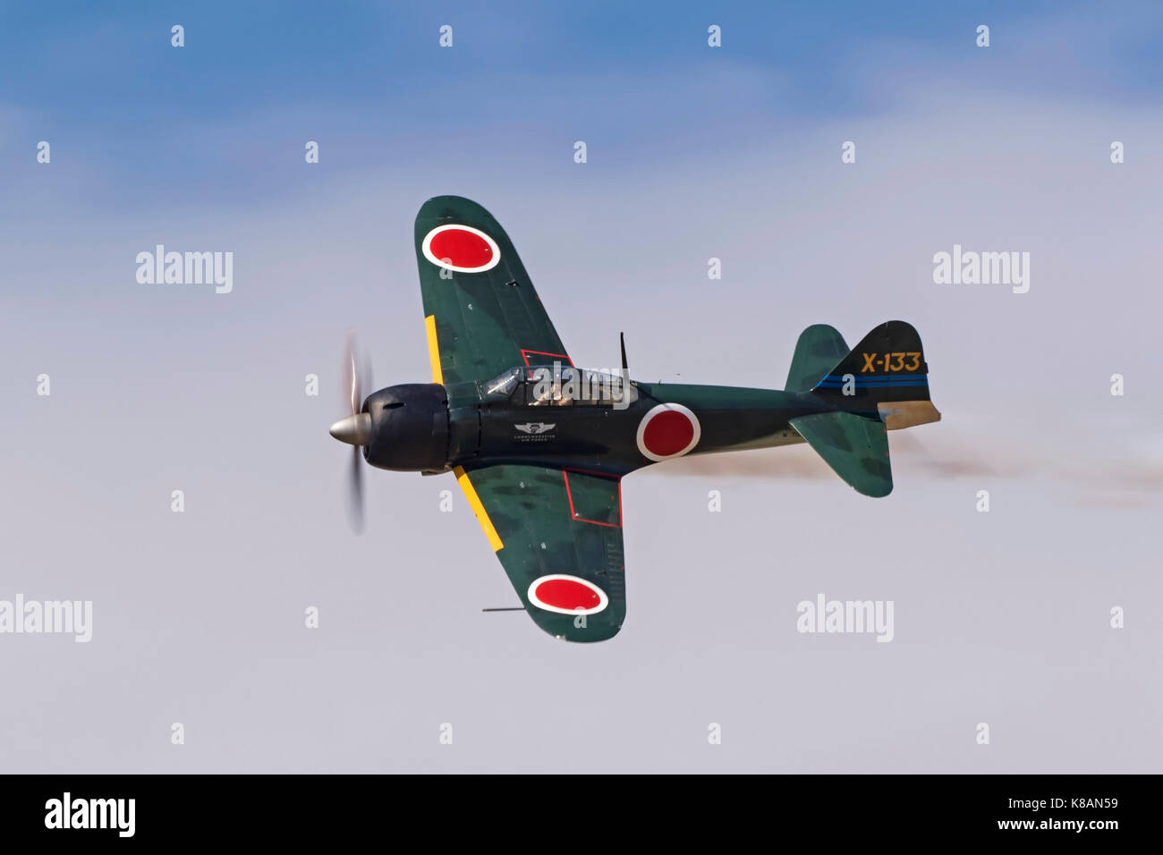 Airplane WWII Zero Japanese fighter aircraft Stock Photo - Alamy