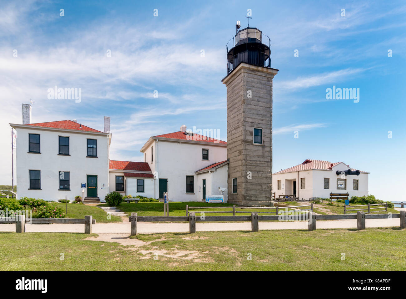 Beavertail Lighthouse was used repeatedly to conduct experiments with ...