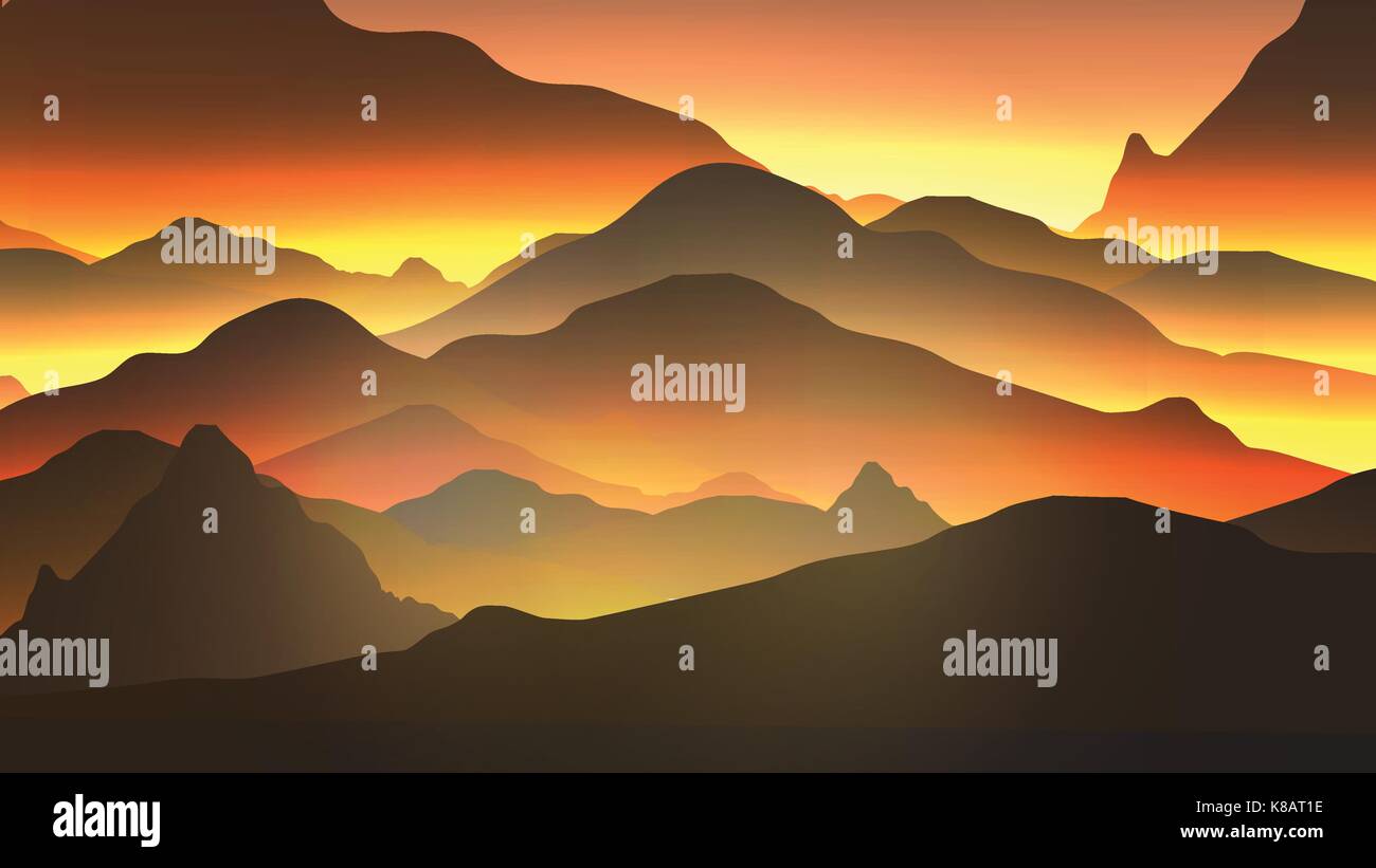 Golden hour Stock Vector Images - Alamy