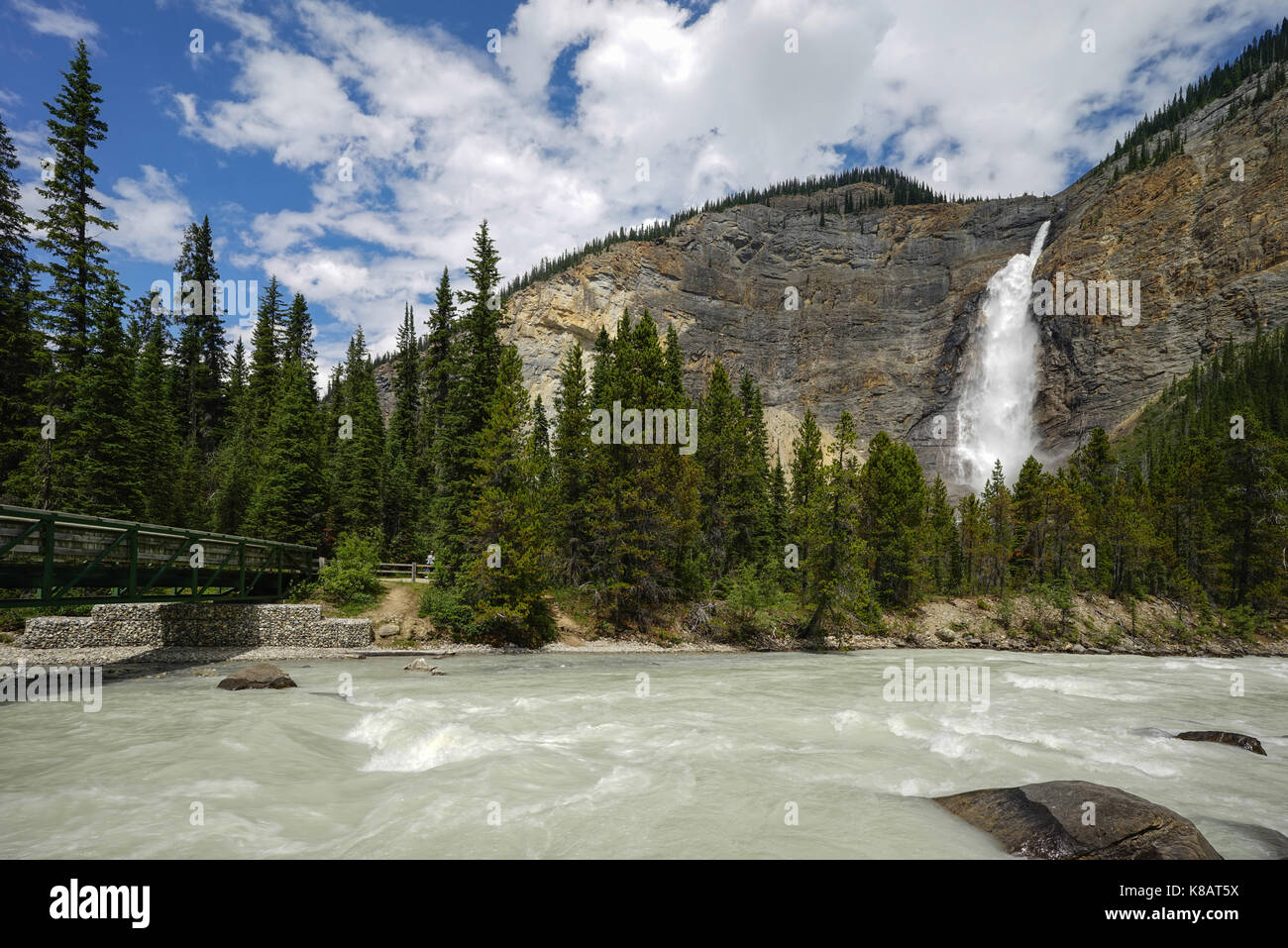 Waterfall in the Yoho National Park in Canada Stock Photo - Alamy