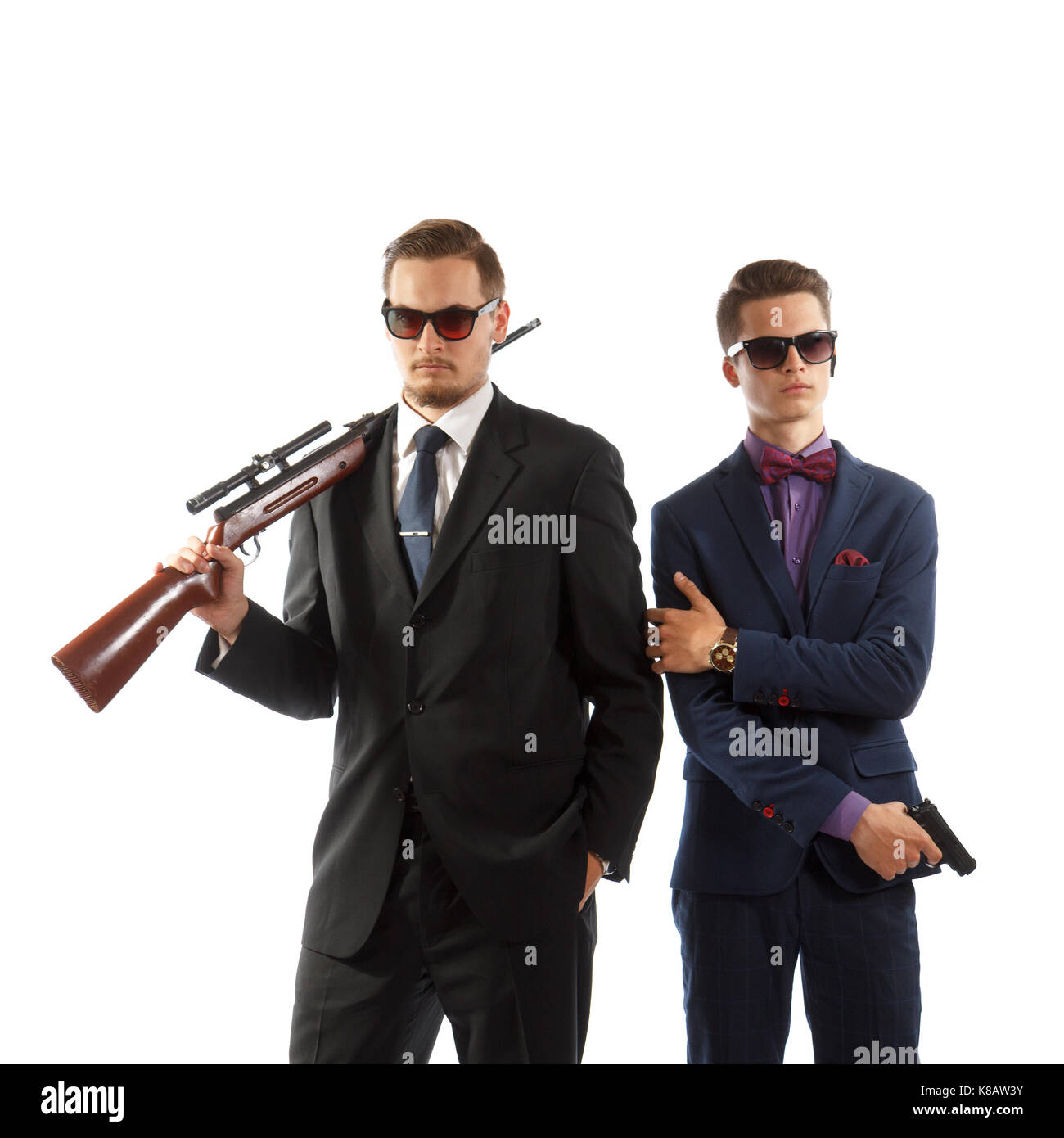 Two armed caucasian men hi-res stock photography and images - Alamy