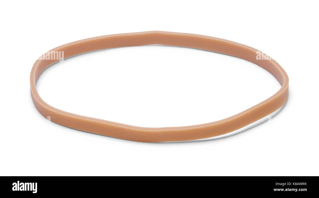 Single Rubber Band Isolated on White Background Stock Photo - Alamy