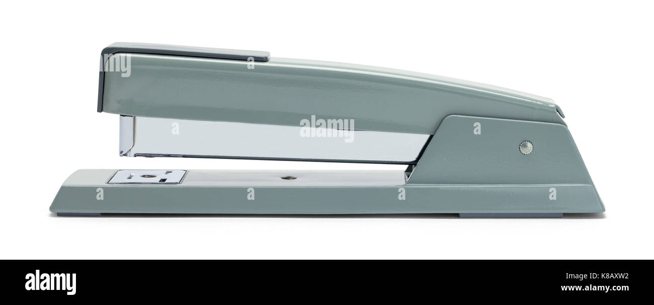 Grey Office Stapler Isolated On White Background Stock Photo - Alamy
