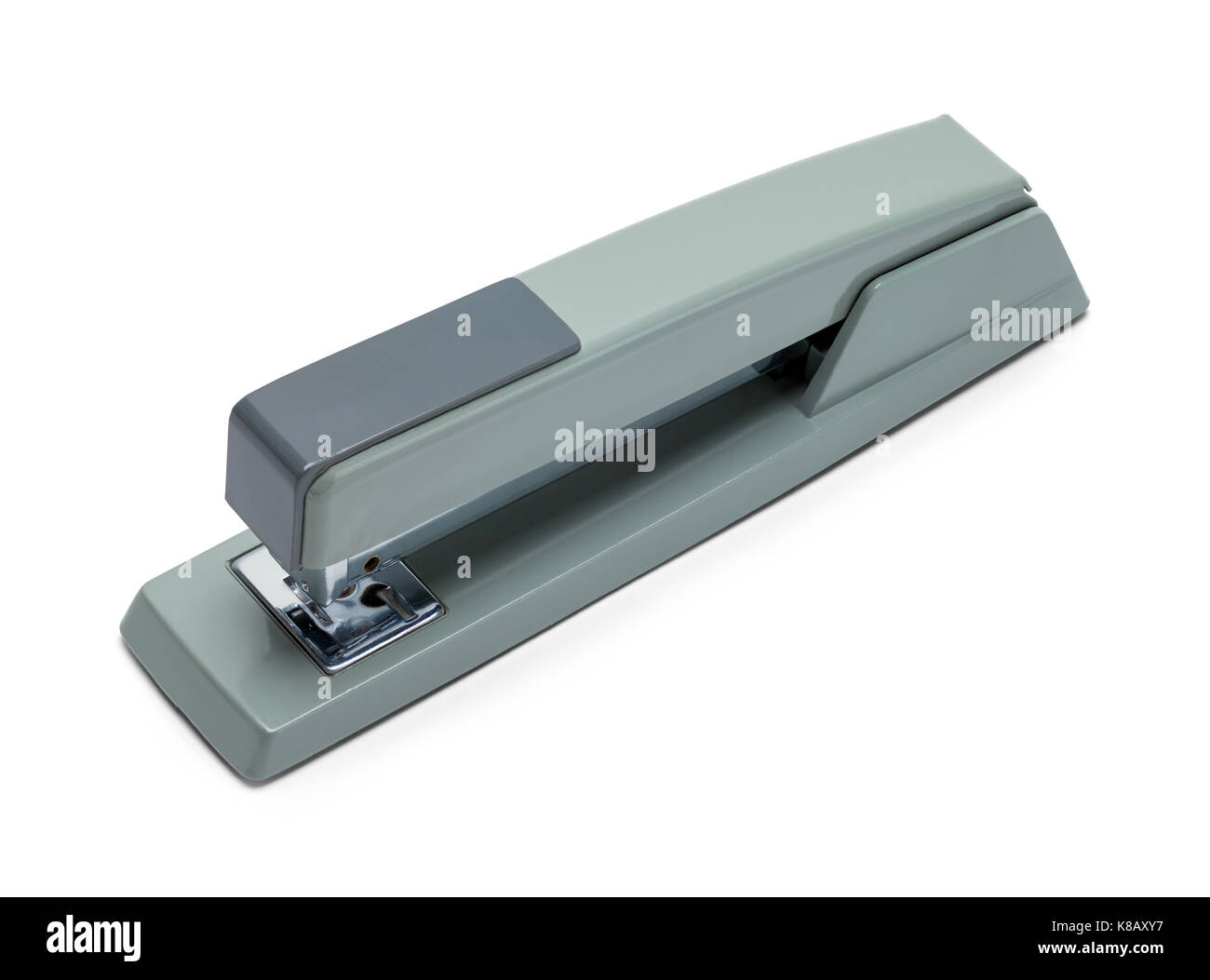 Grey Office Stapler Isolated On White Background Stock Photo - Alamy