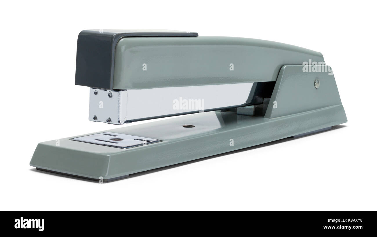 Grey Office Stapler Isolated On White Background Stock Photo - Alamy