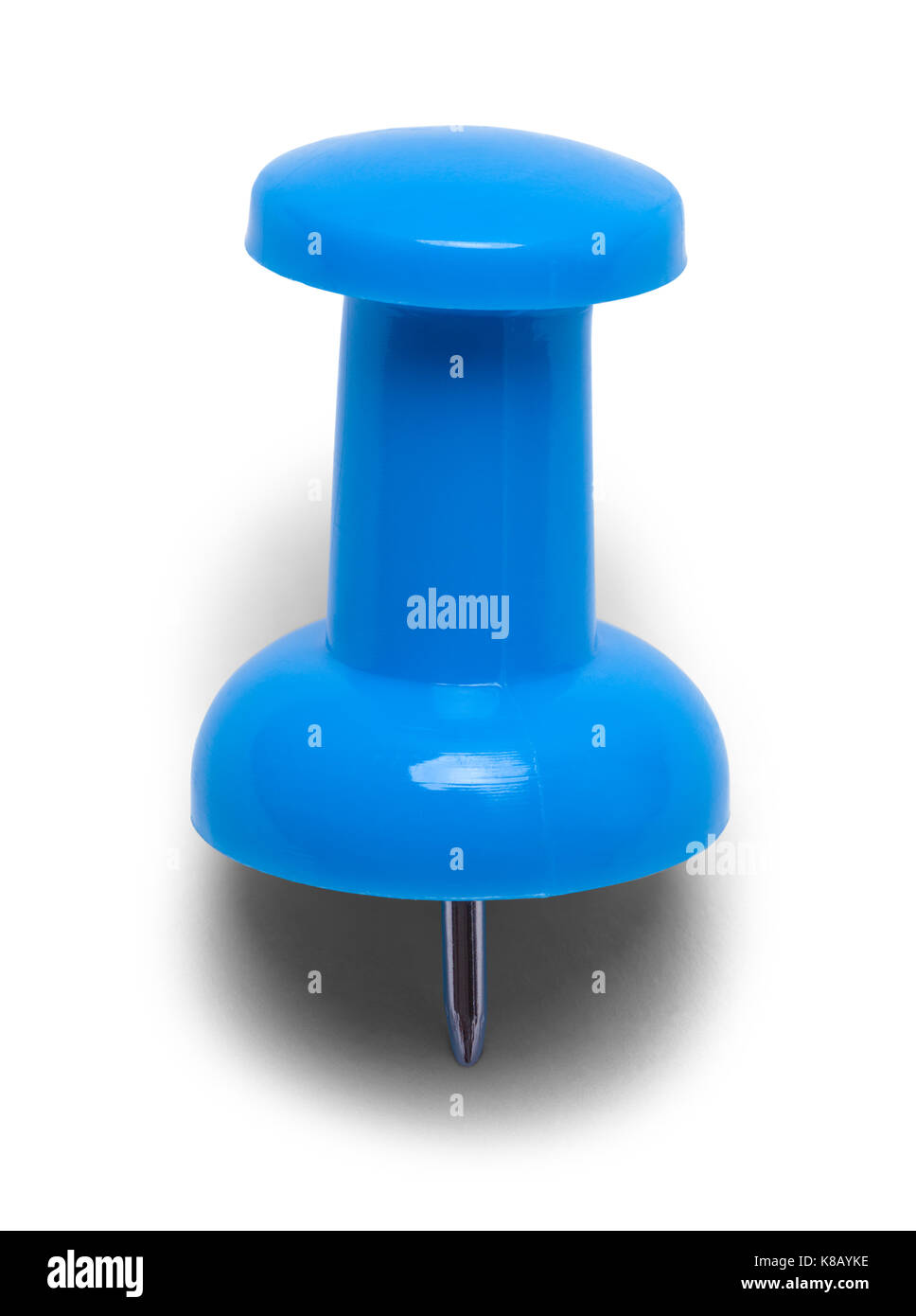 Front Blue Tack Isolated On White Background Stock Photo - Alamy