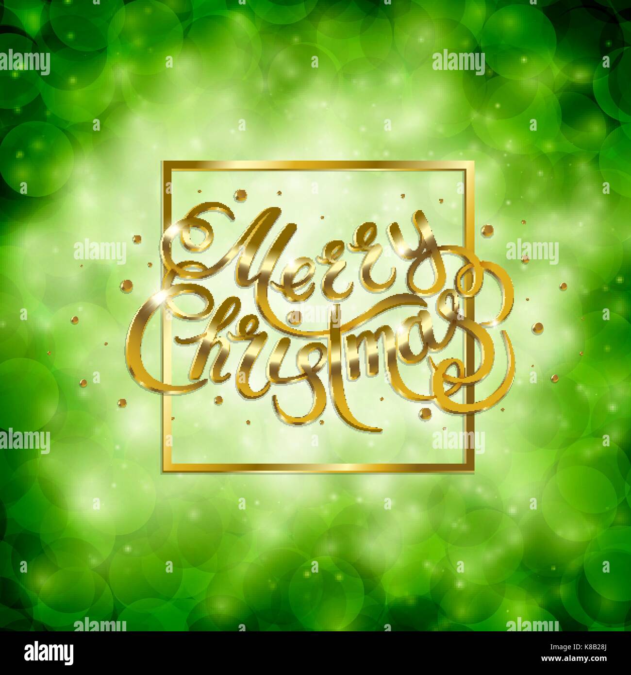 Christmas gold glitter lettering Stock Vector Images - Alamy