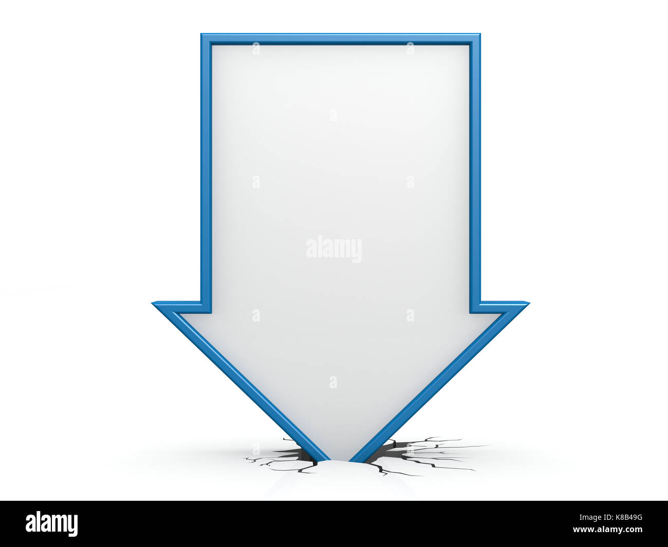 Straight arrow sign Cut Out Stock Images & Pictures - Alamy