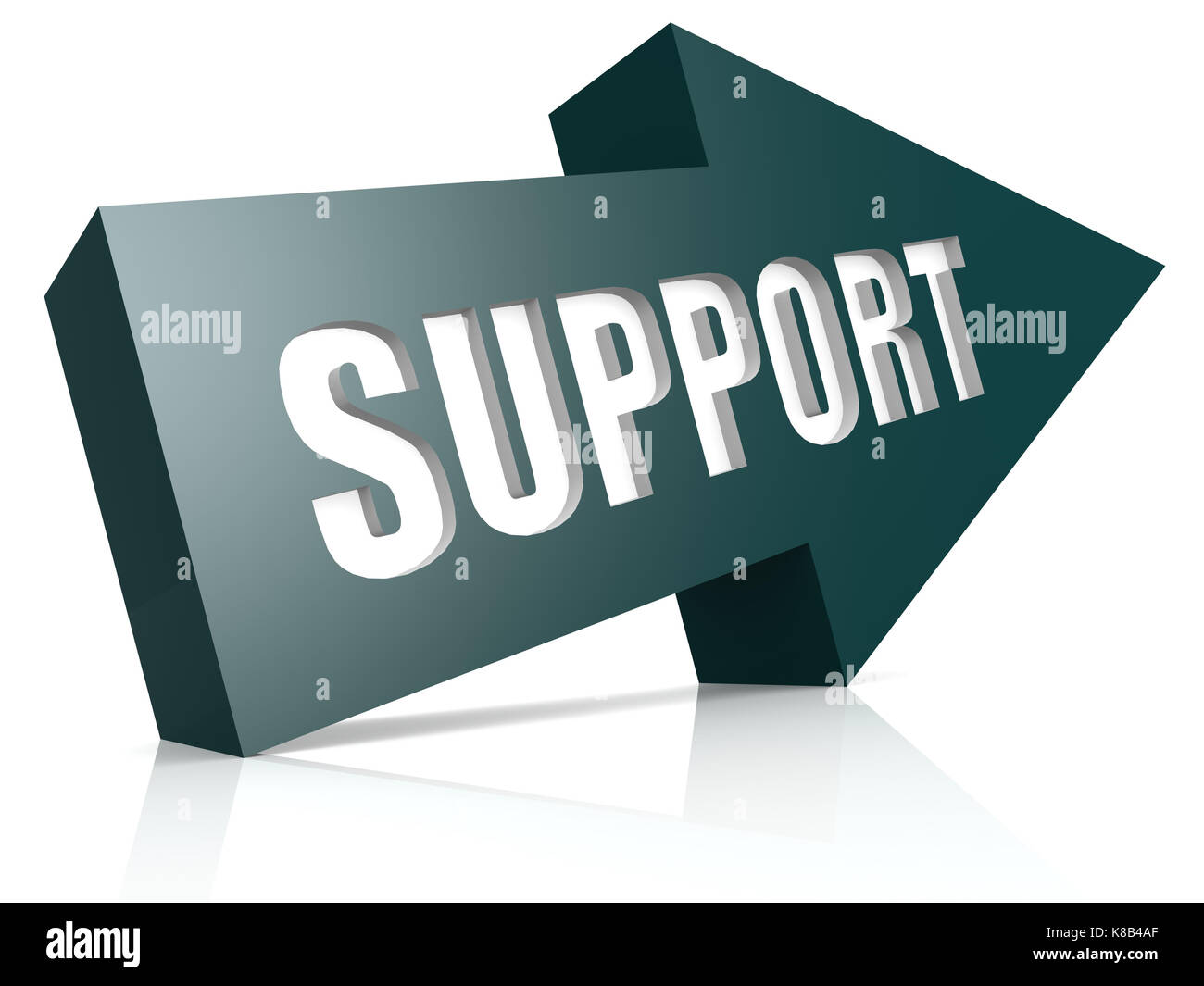 Support blue arrow Stock Photo - Alamy