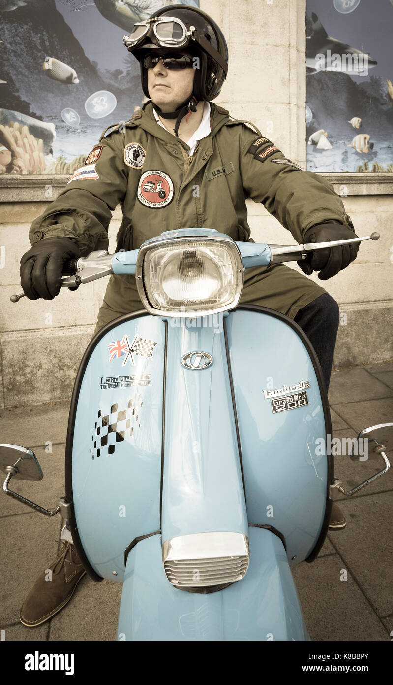 Mod scooter girl hi-res stock photography and images - Alamy