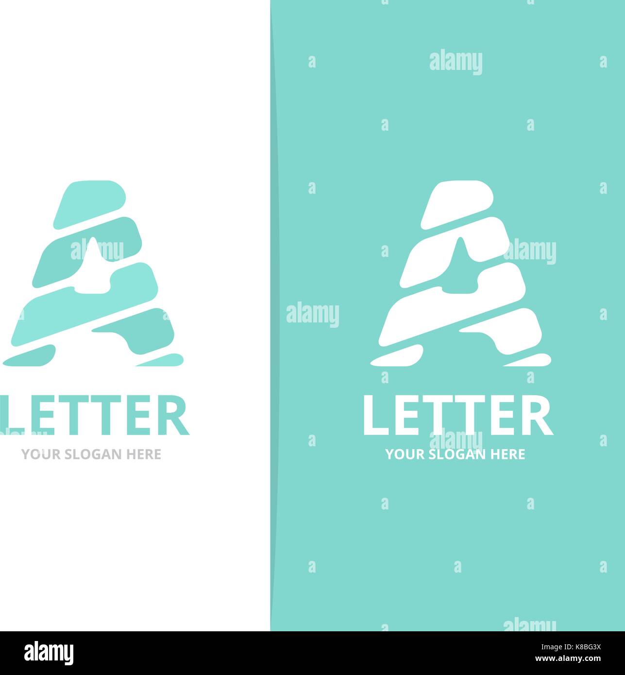 Unique vector letter A logo design template Stock Vector Image & Art ...