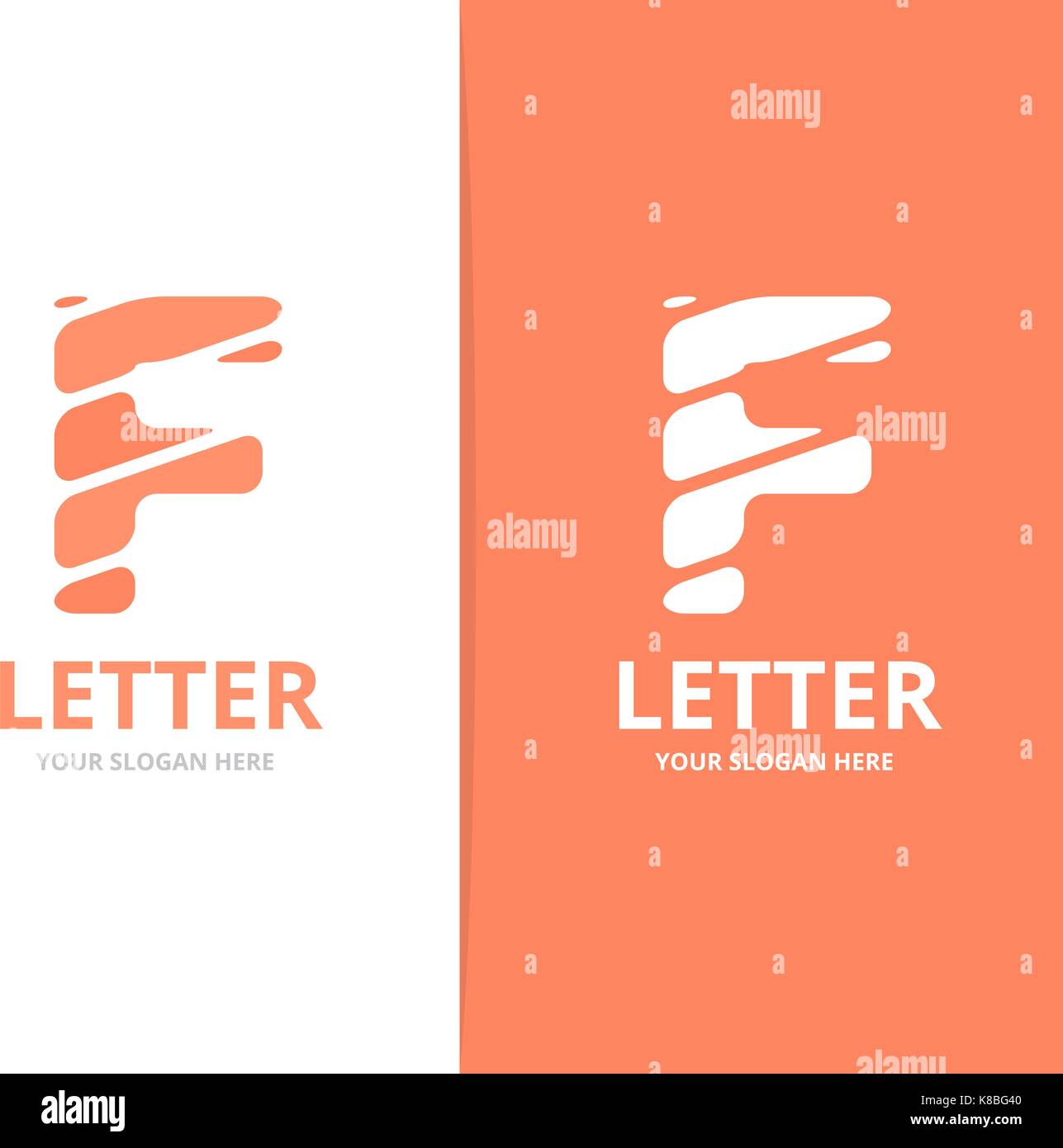 Unique vector letter F logo design template Stock Vector Image & Art ...