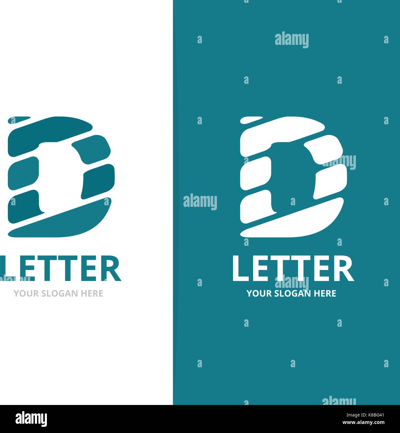 Unique vector letter D logo design template Stock Vector Image & Art ...