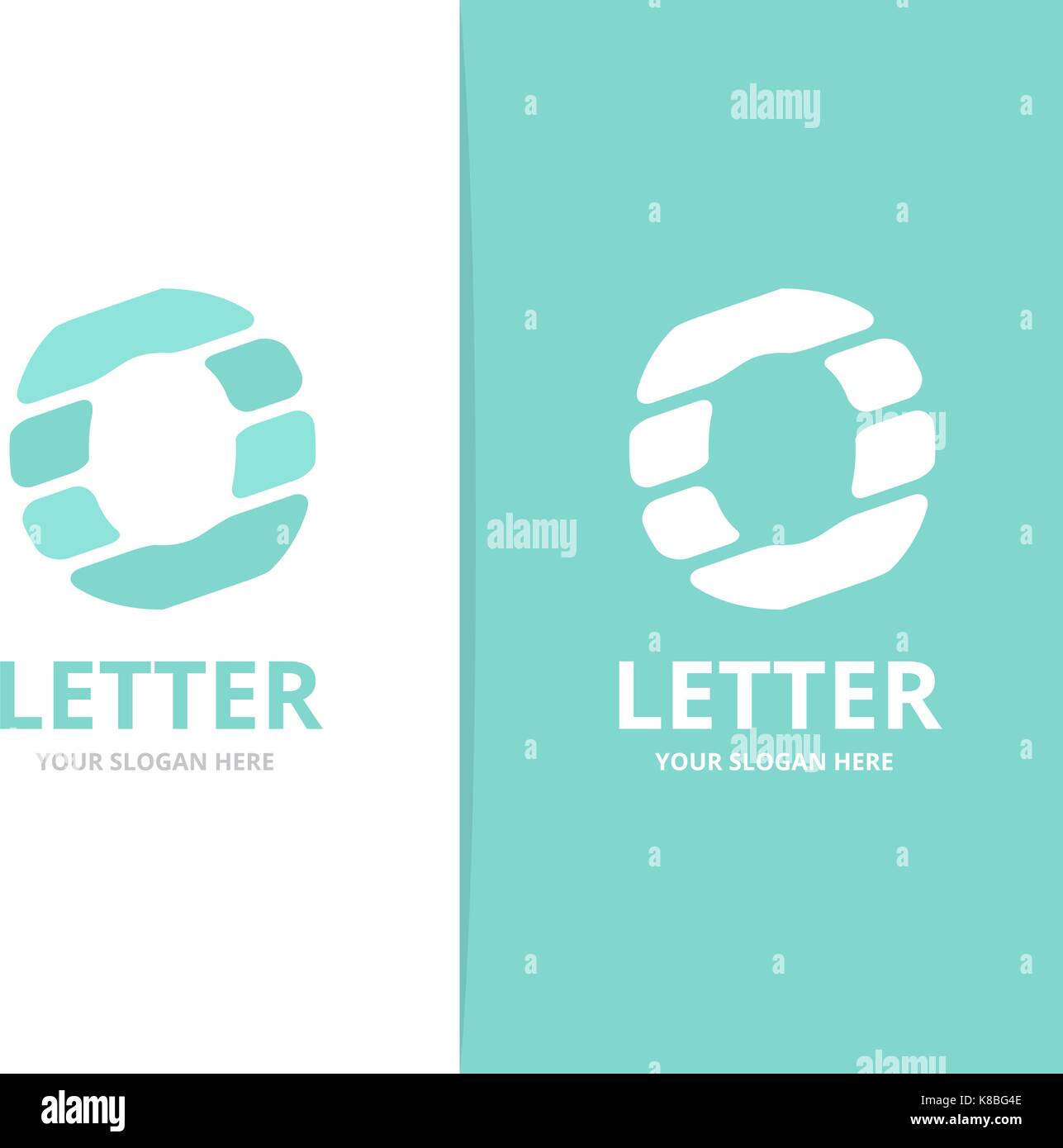 Unique vector letter O logo design template Stock Vector Image & Art ...