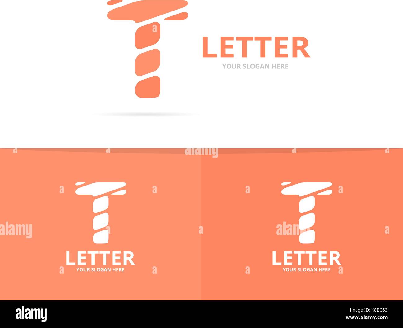 Unique vector letter T logo design template Stock Vector Image & Art ...