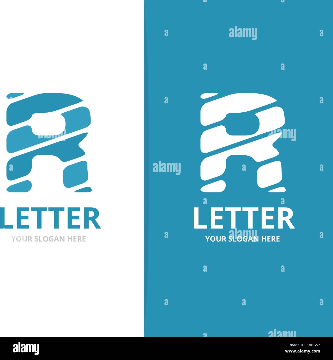 Unique vector letter R logo design template Stock Vector Image & Art ...