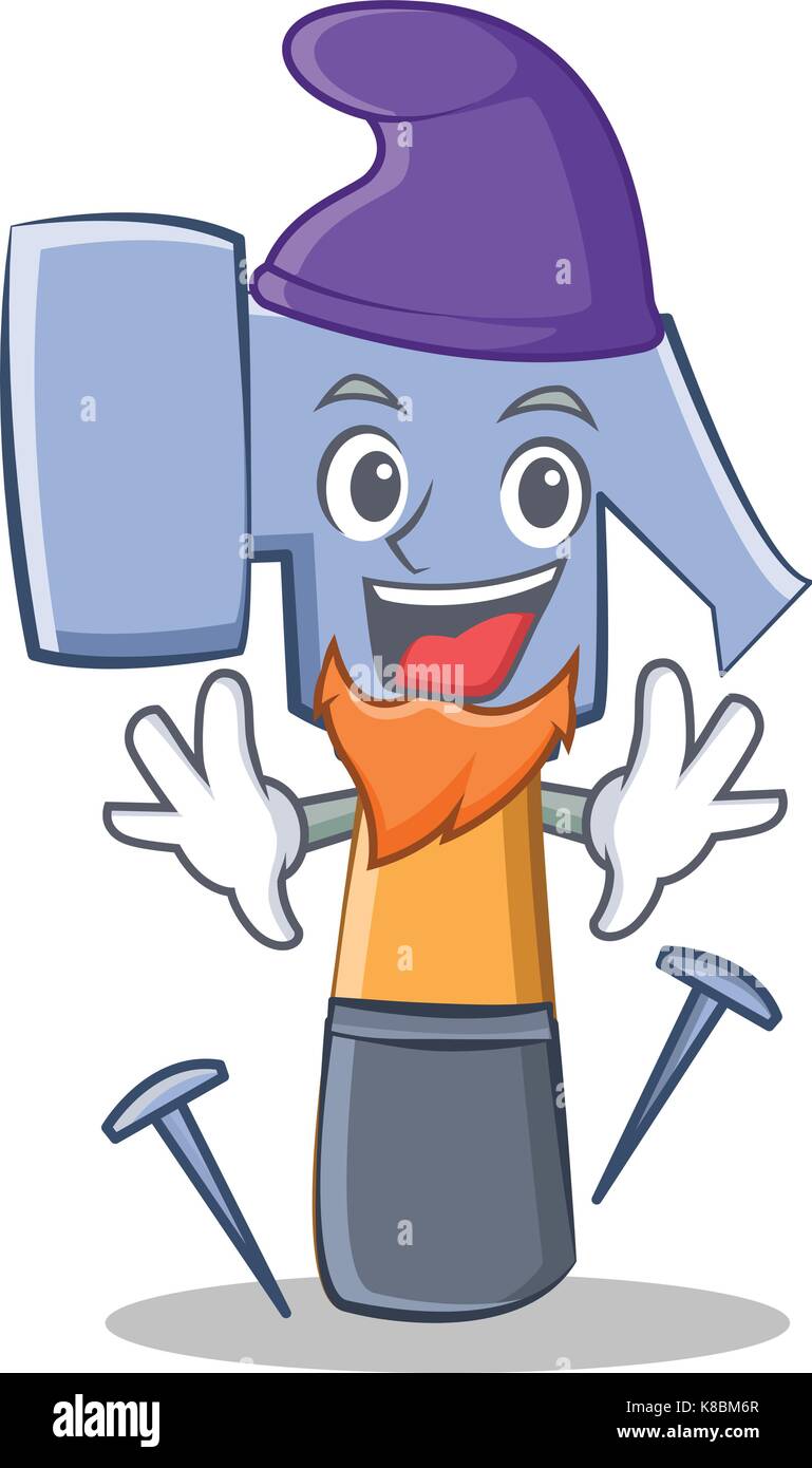 Elf hammer character cartoon emoticon Stock Vector Image & Art - Alamy
