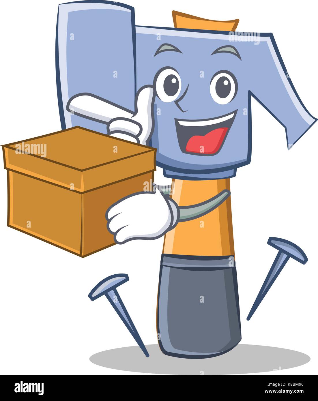 Funny emoticon in box Stock Vector Images - Alamy