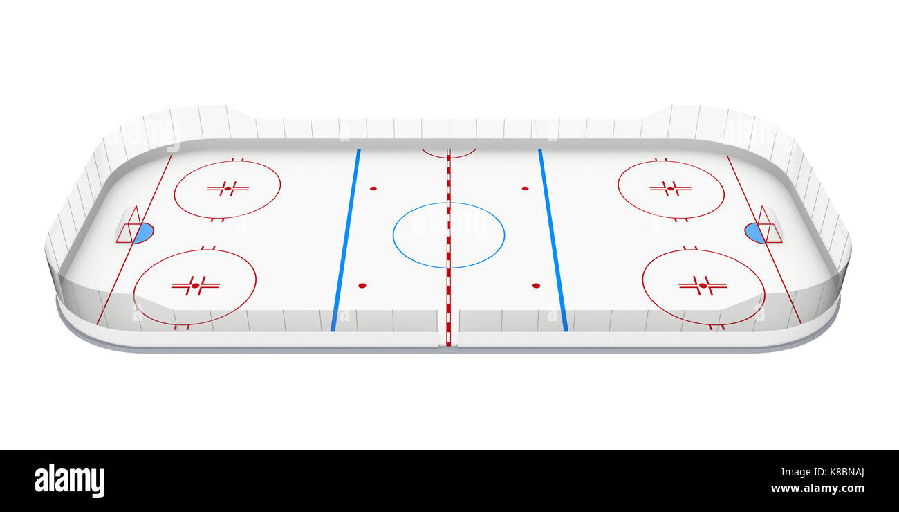 3d render ice hockey rink hi-res stock photography and images - Alamy