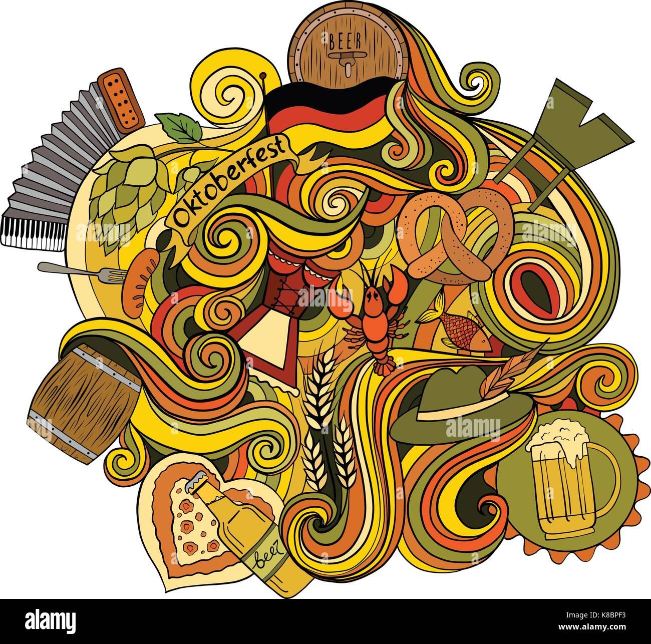 German Oktoberfest Cartoon Stock Photos & German Oktoberfest Cartoon ...