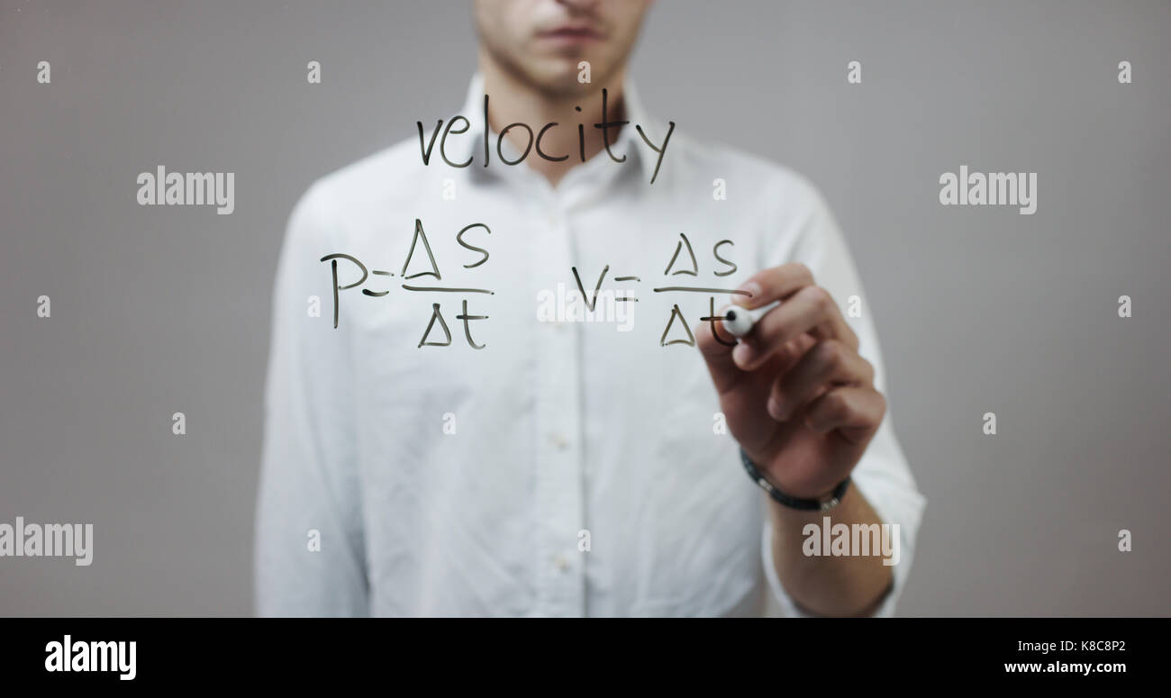 Velocity formula hi-res stock photography and images - Alamy