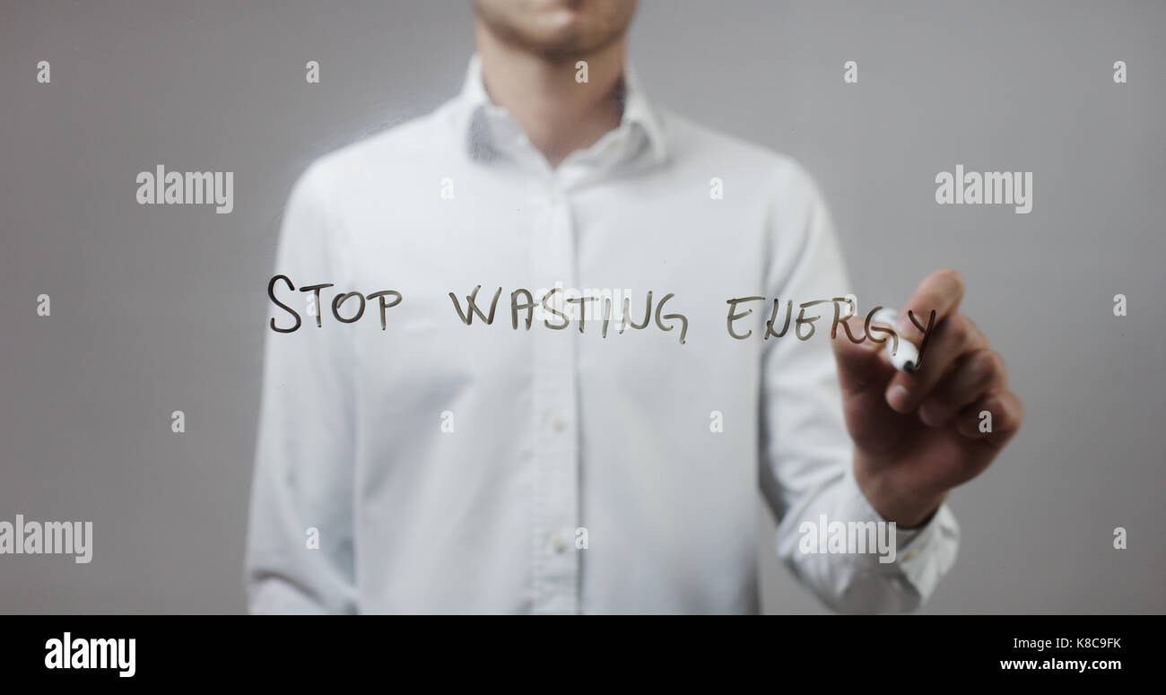 Stop wasting energy hi-res stock photography and images - Alamy