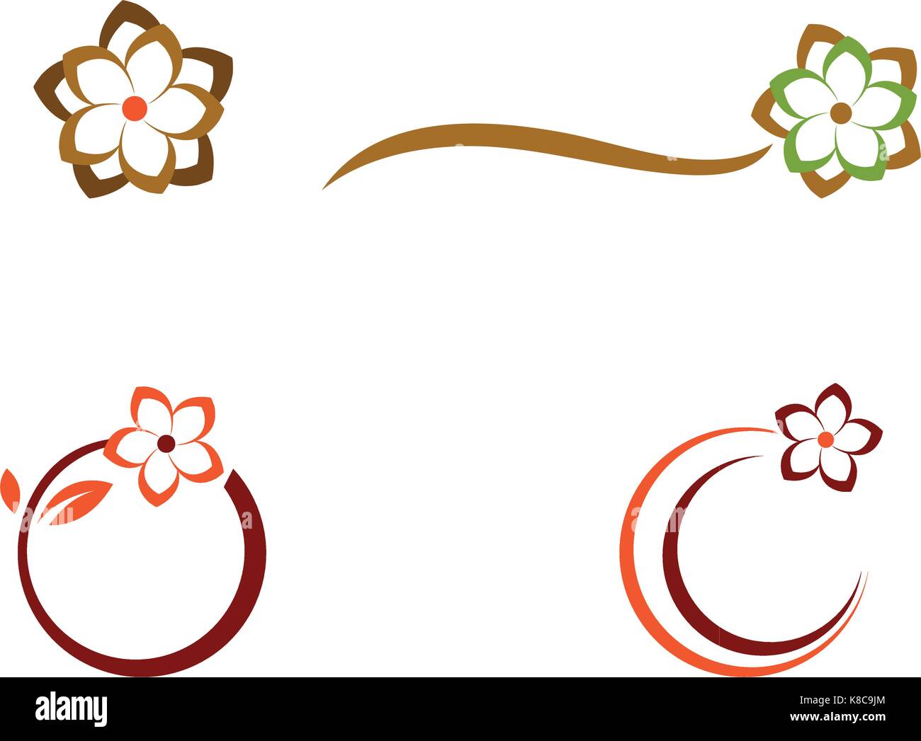 Woman hand nails flower Stock Vector Images - Alamy
