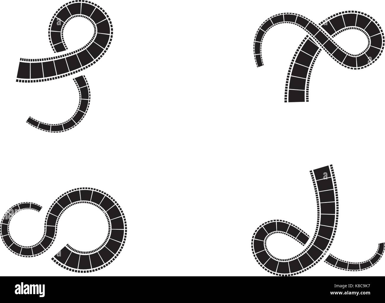 filmstrip Logo Template vector illustration design Stock Vector Image ...