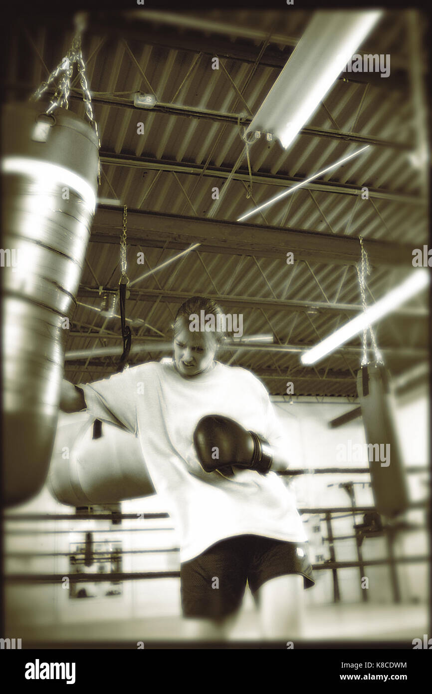Boxers sparring hi-res stock photography and images - Alamy