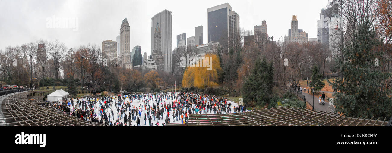 Wollman Rink in the winter Central Park, New York City Stock Photo - Alamy
