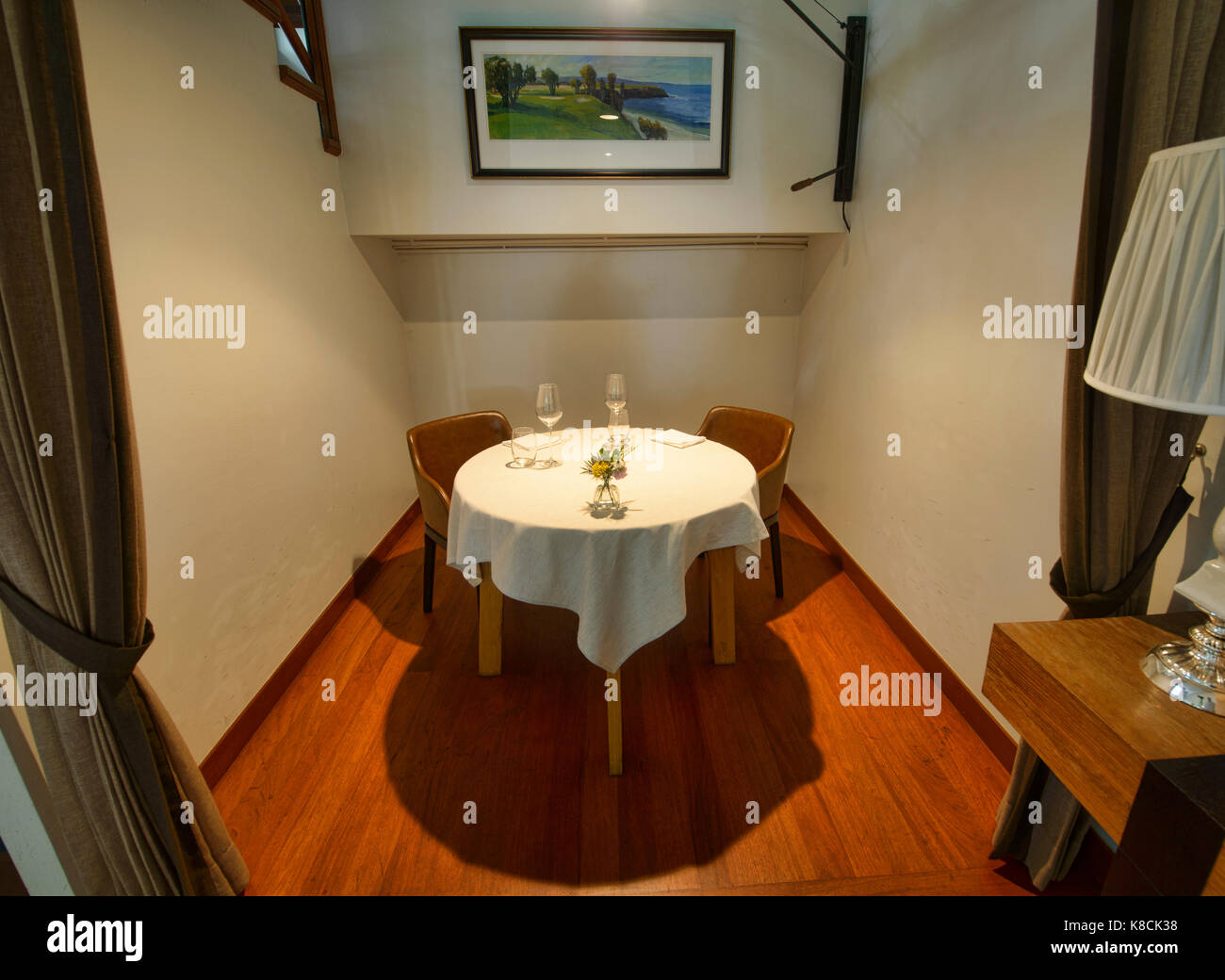 The elegant interior of Suhring restaurant, Bangkok, Thailand Stock ...