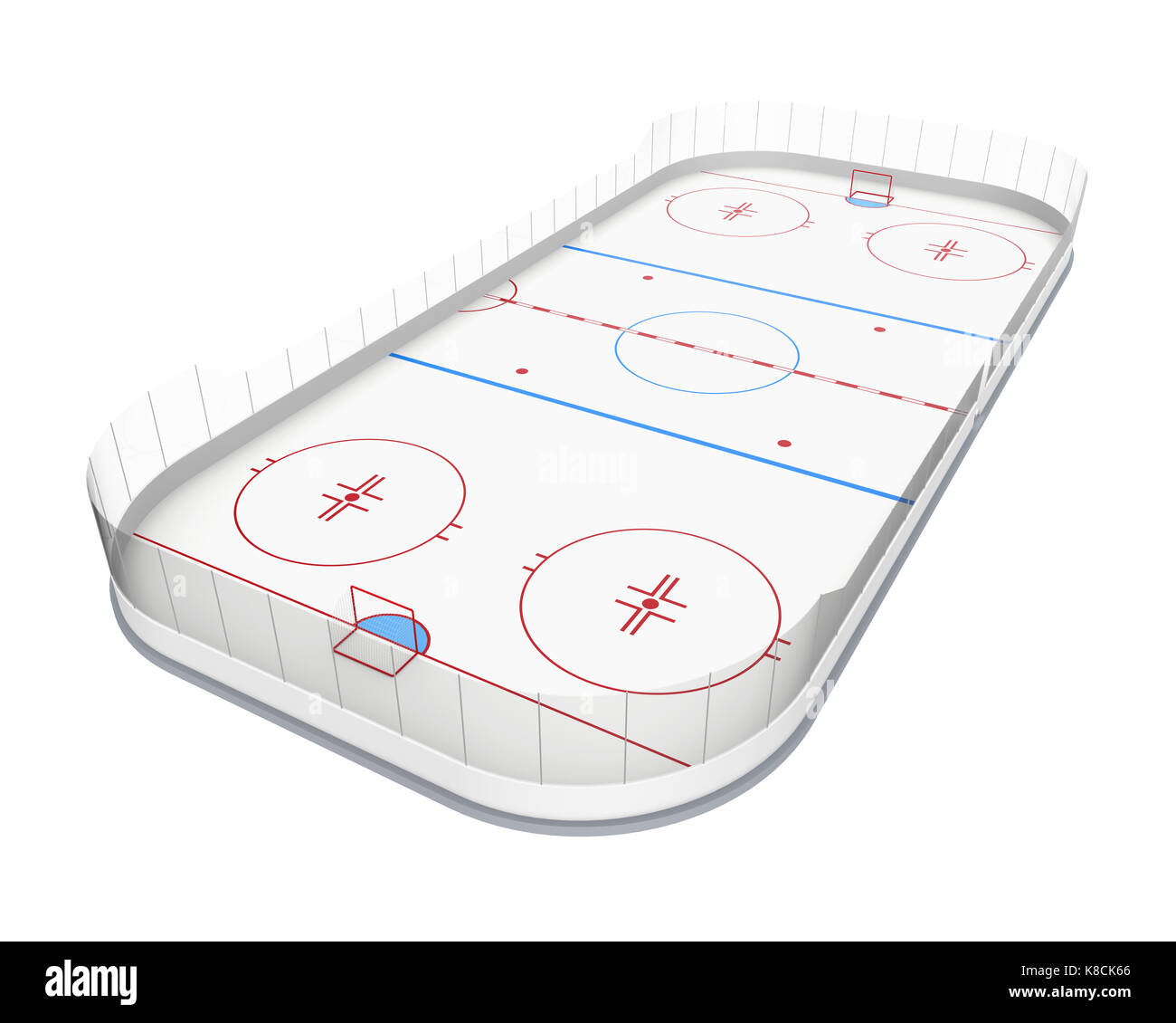 Ice Hockey Rink Isolated Stock Photo - Alamy
