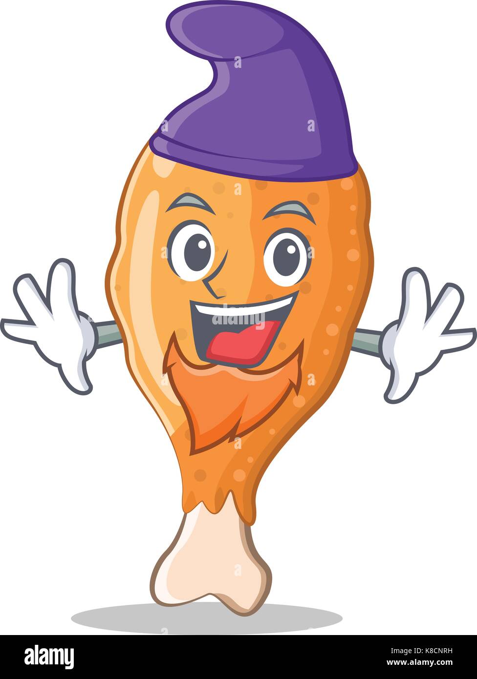 Elf fried chicken character cartoon Stock Vector Image & Art - Alamy