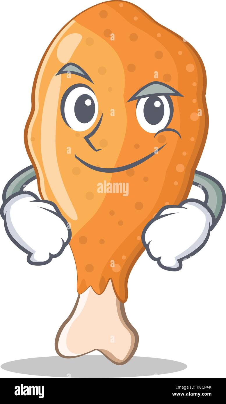 Smirking fried chicken character cartoon Stock Vector Image & Art - Alamy