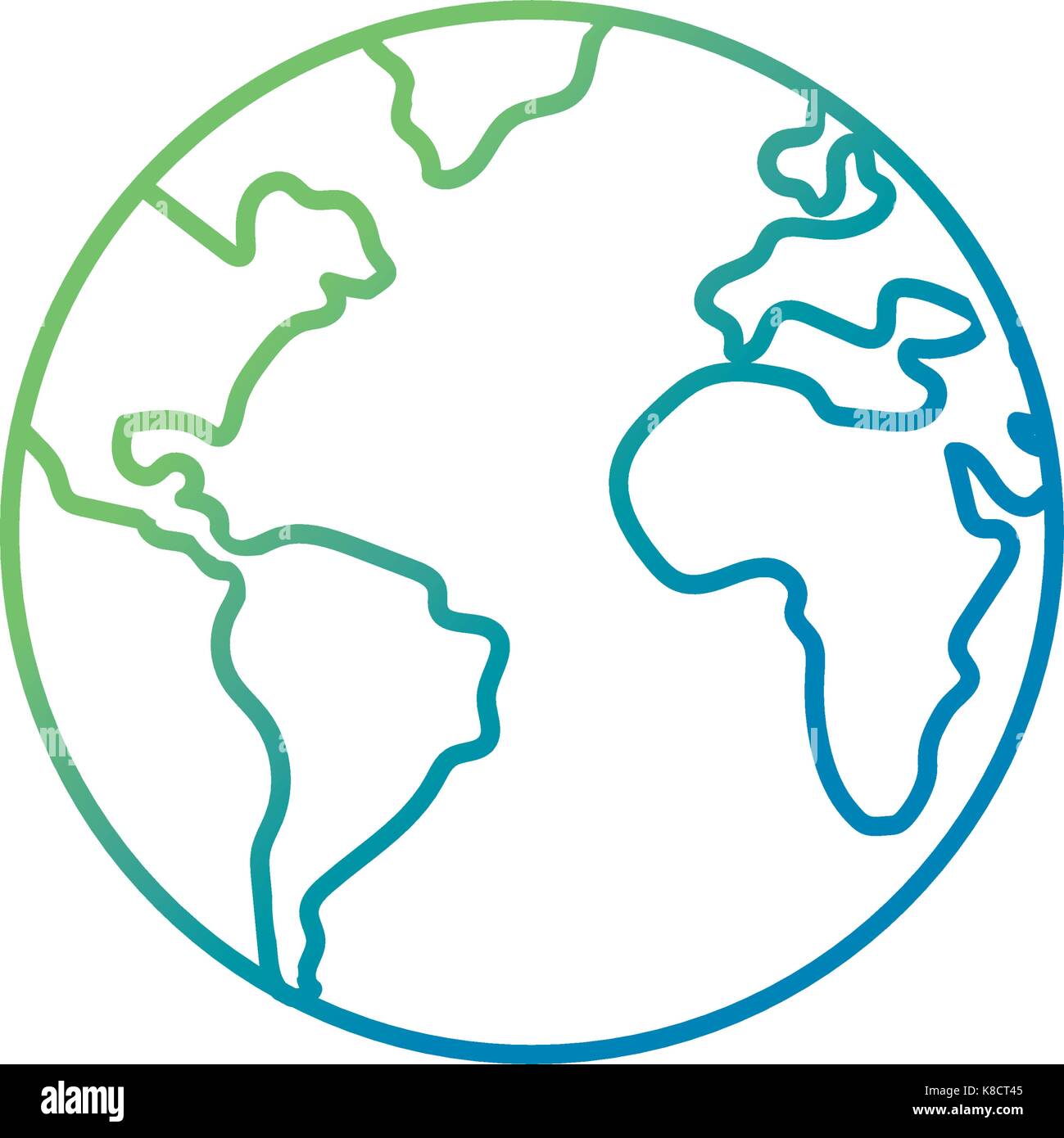 line nice earth planet and natural ecology Stock Vector Image & Art - Alamy