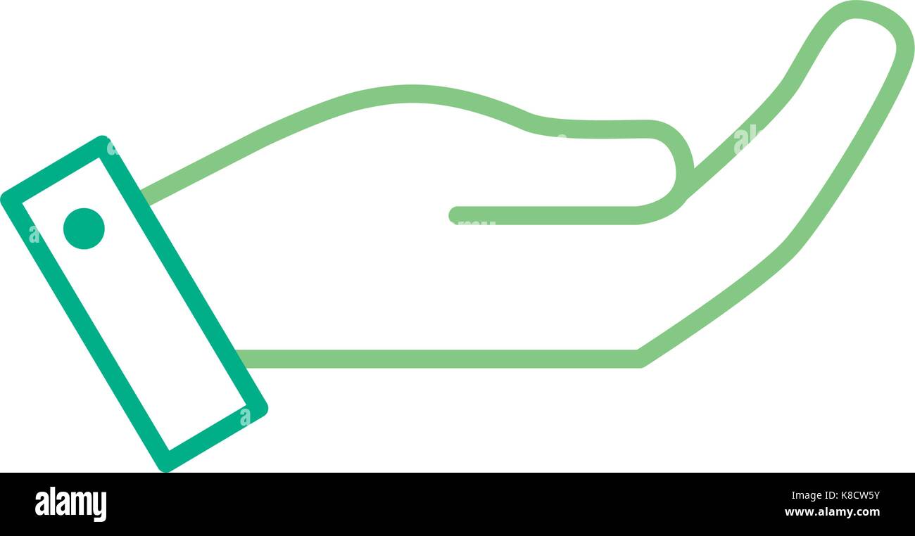 line cute person hand flat design Stock Vector Image & Art - Alamy