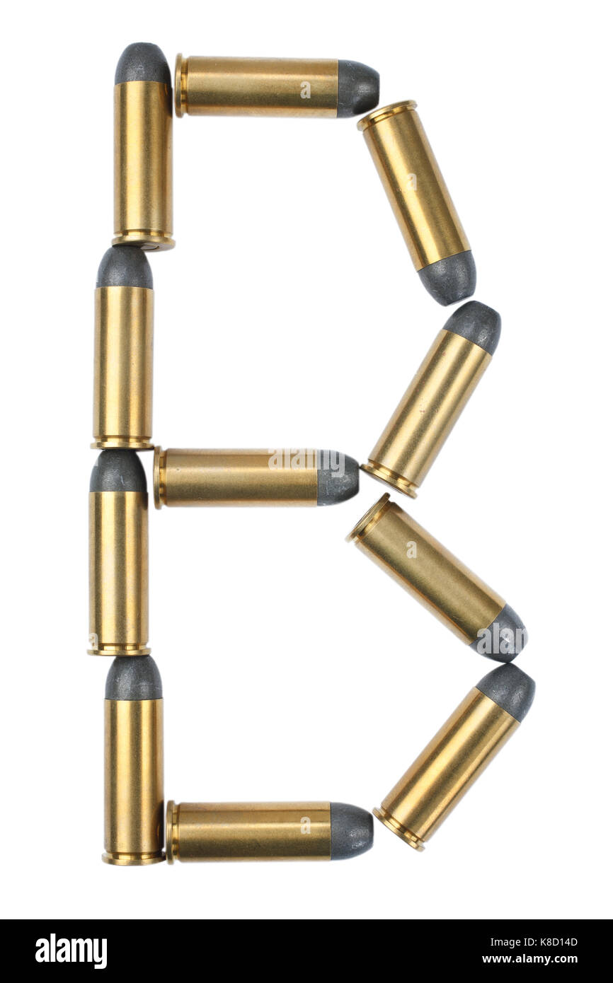 ammunition Alphabet, capital letter B Stock Photo - Alamy