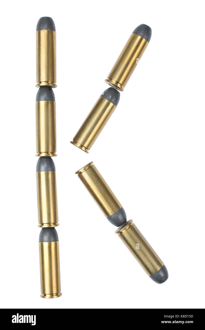 ammunition Alphabet, capital letter K Stock Photo - Alamy