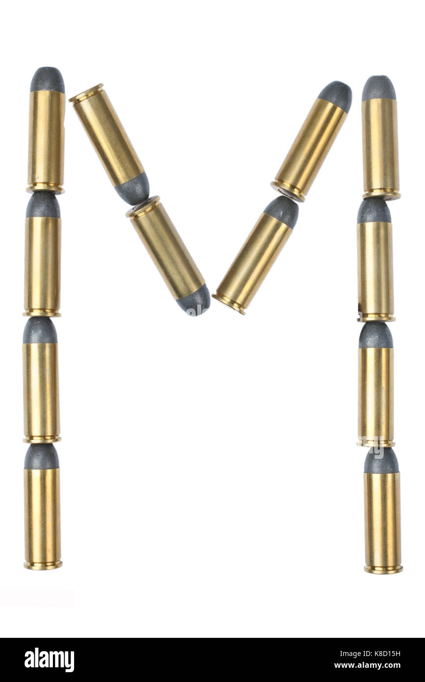 ammunition Alphabet, capital letter M Stock Photo - Alamy