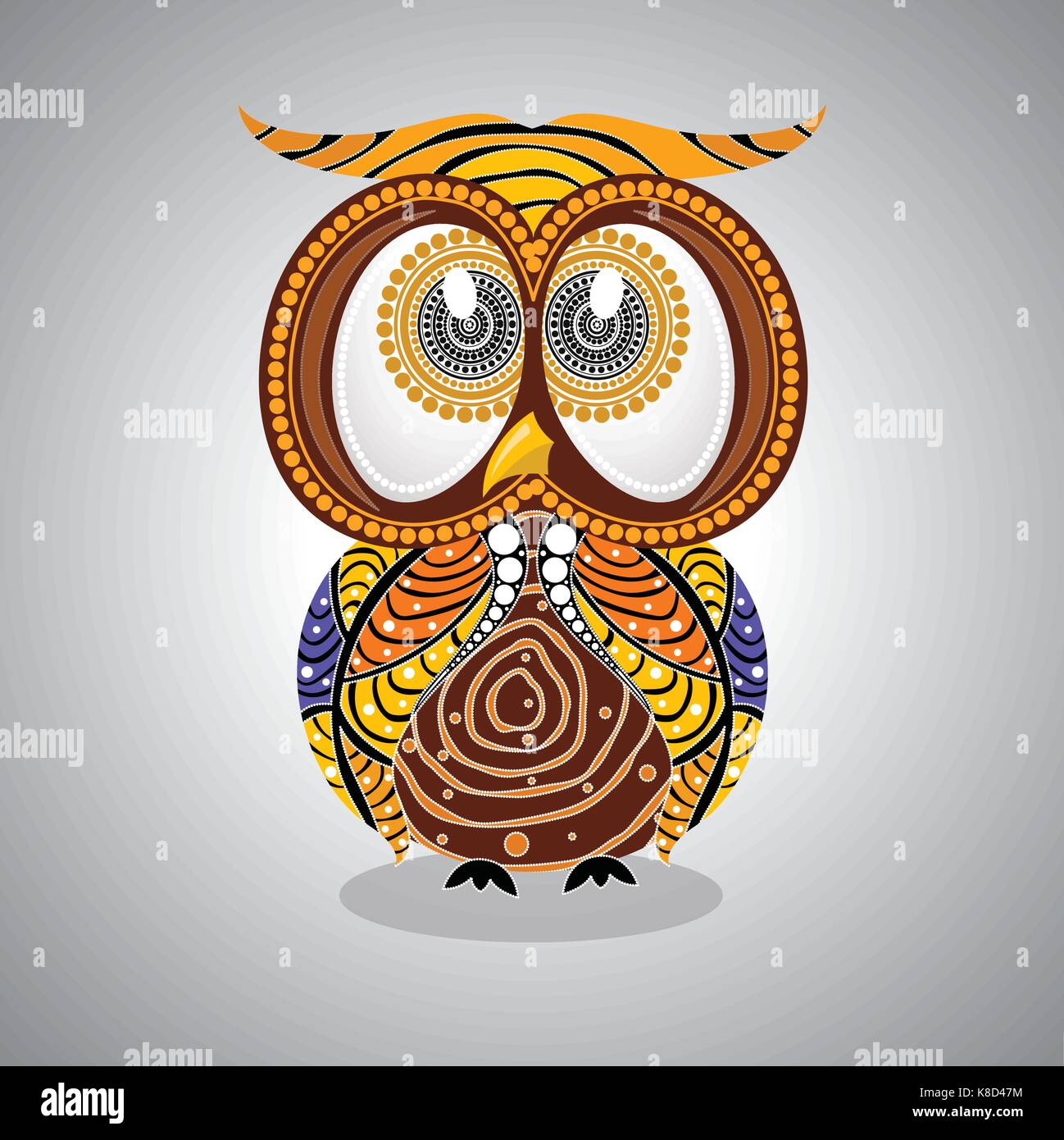 Aboriginal Art Animals Owl