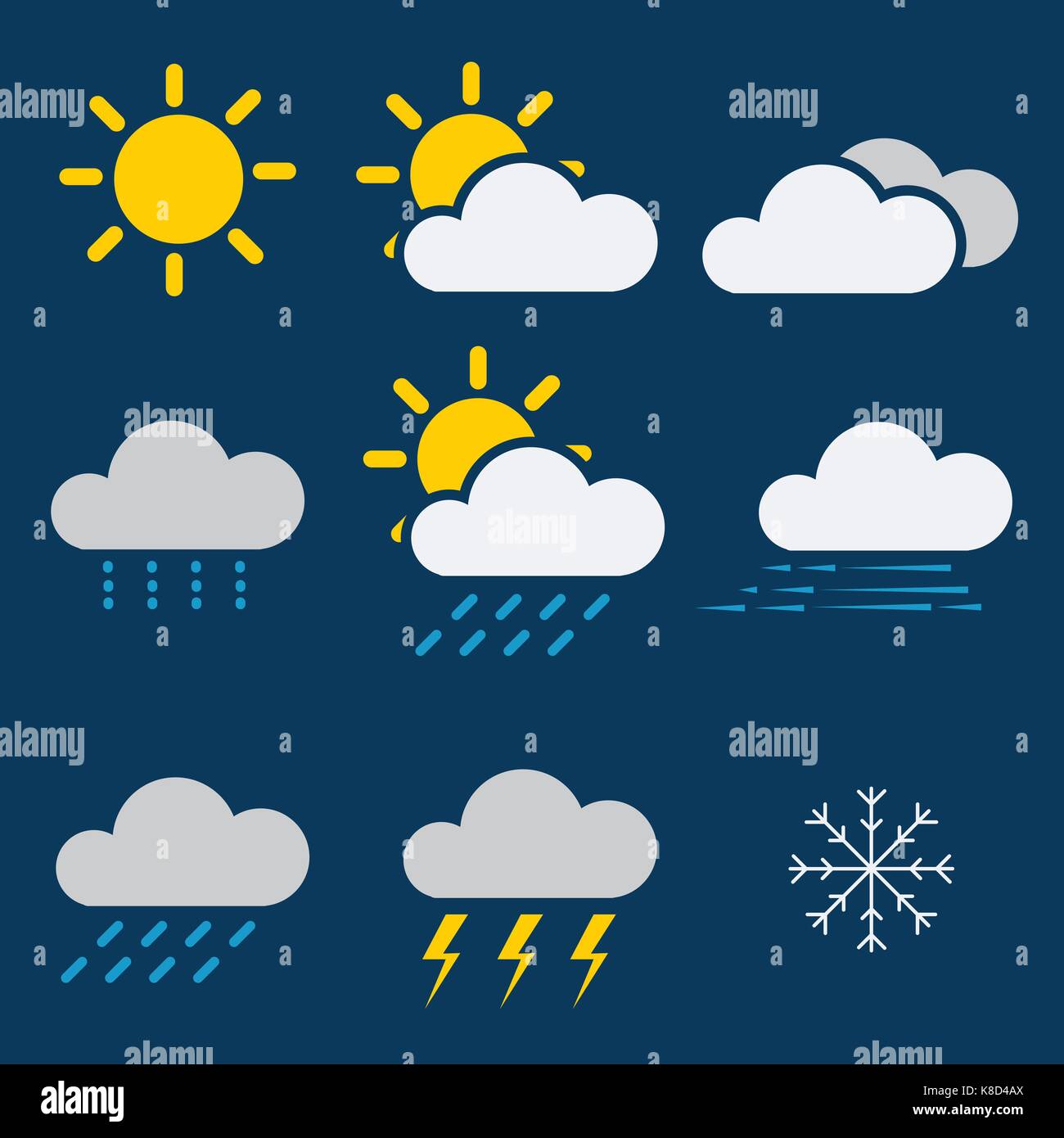 Blue sky sun set Stock Vector Images - Alamy