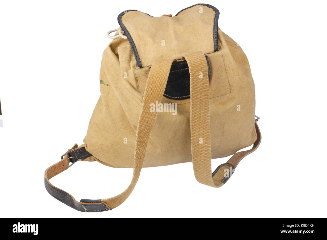 Soviet period backpack isolated on white Stock Photo - Alamy