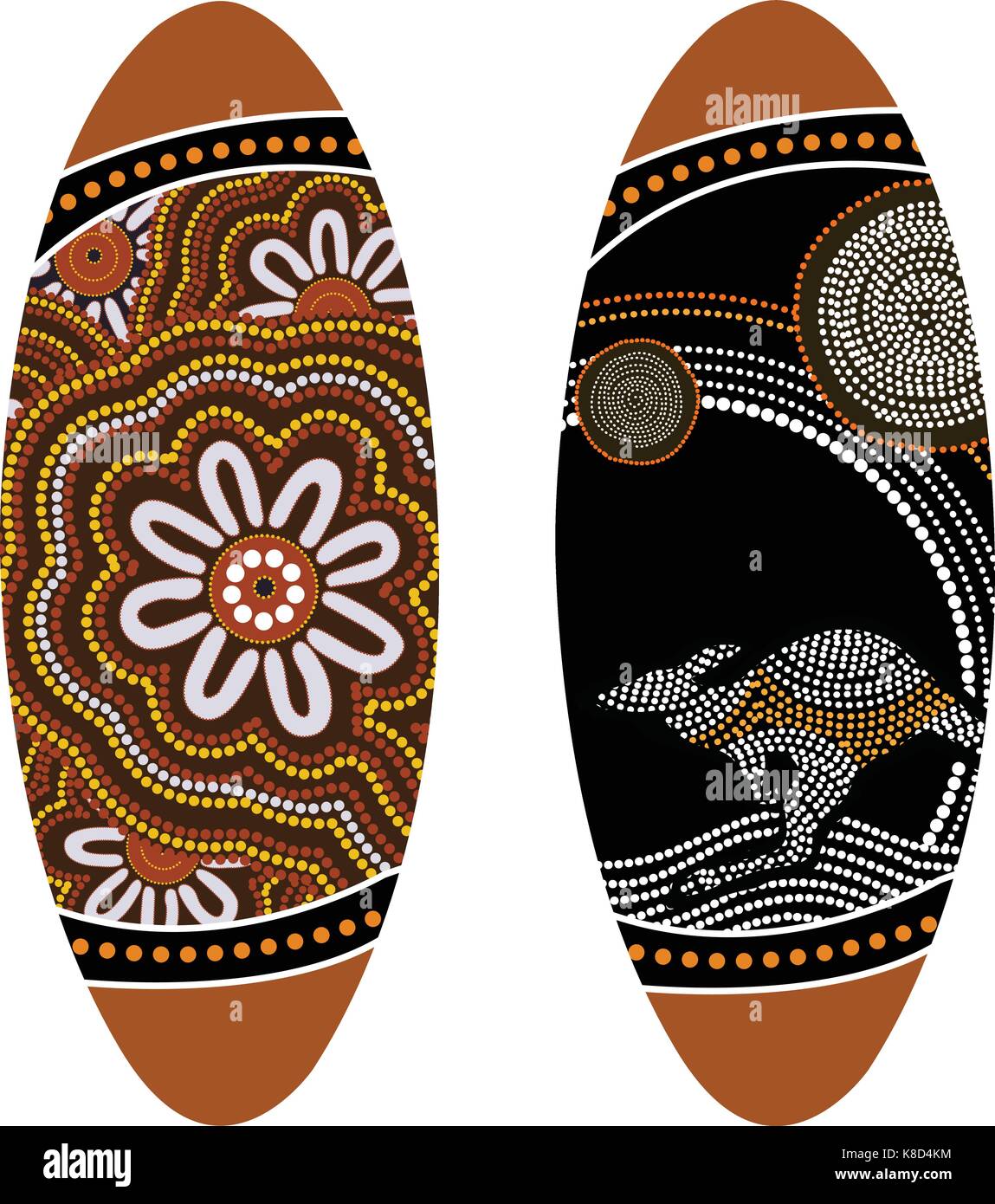 Aboriginal shield (Vector art). Illustration based on aboriginal style ...