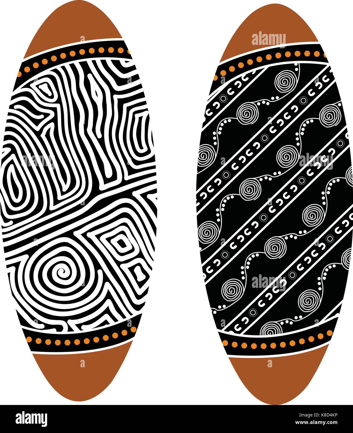 Aboriginal shield (Vector art). Illustration based on aboriginal style ...