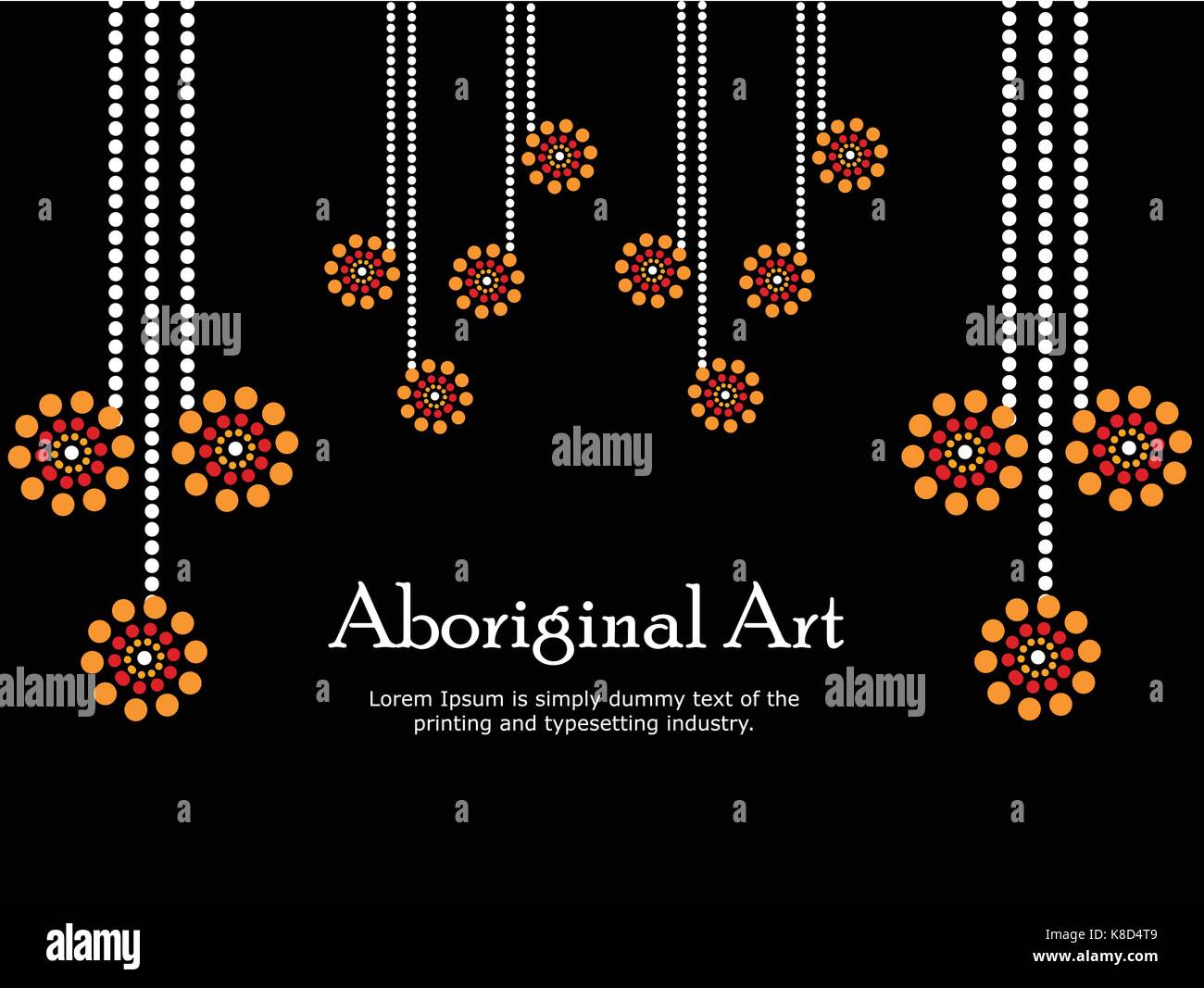 Aboriginal art. Vector Banner with text Stock Vector Image & Art - Alamy
