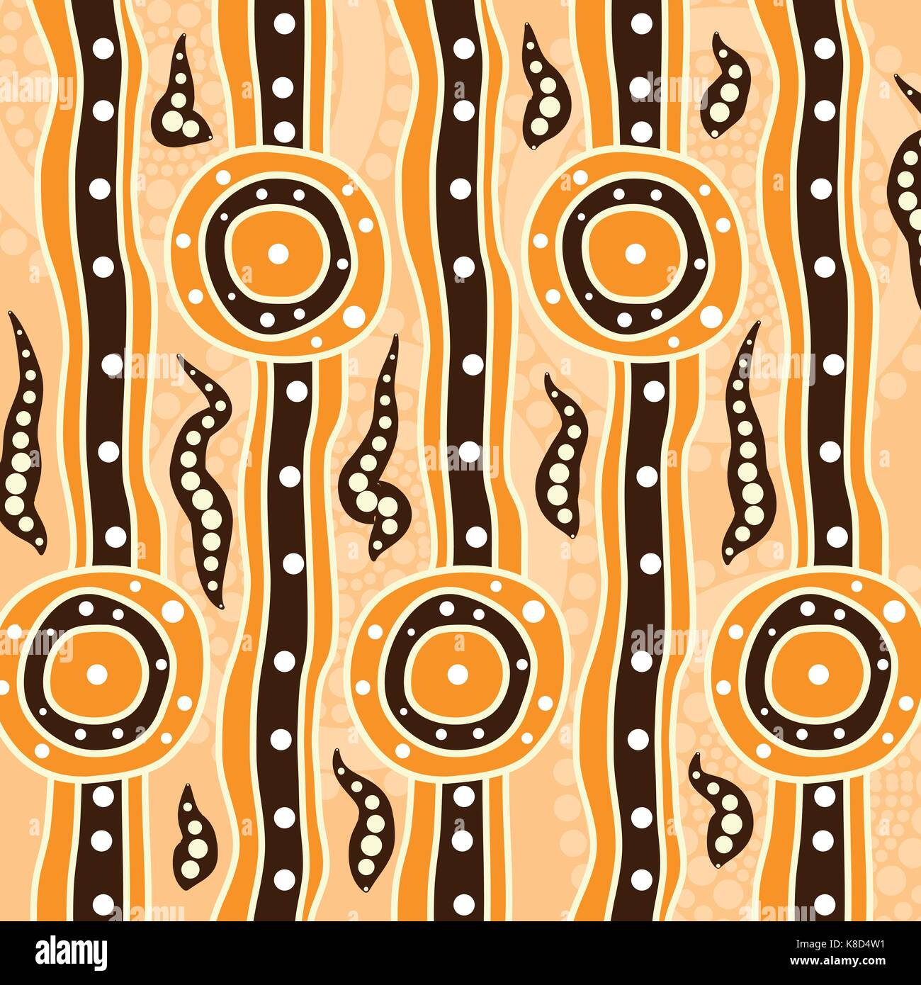 Aboriginal dot art vector background Stock Vector Image & Art - Alamy