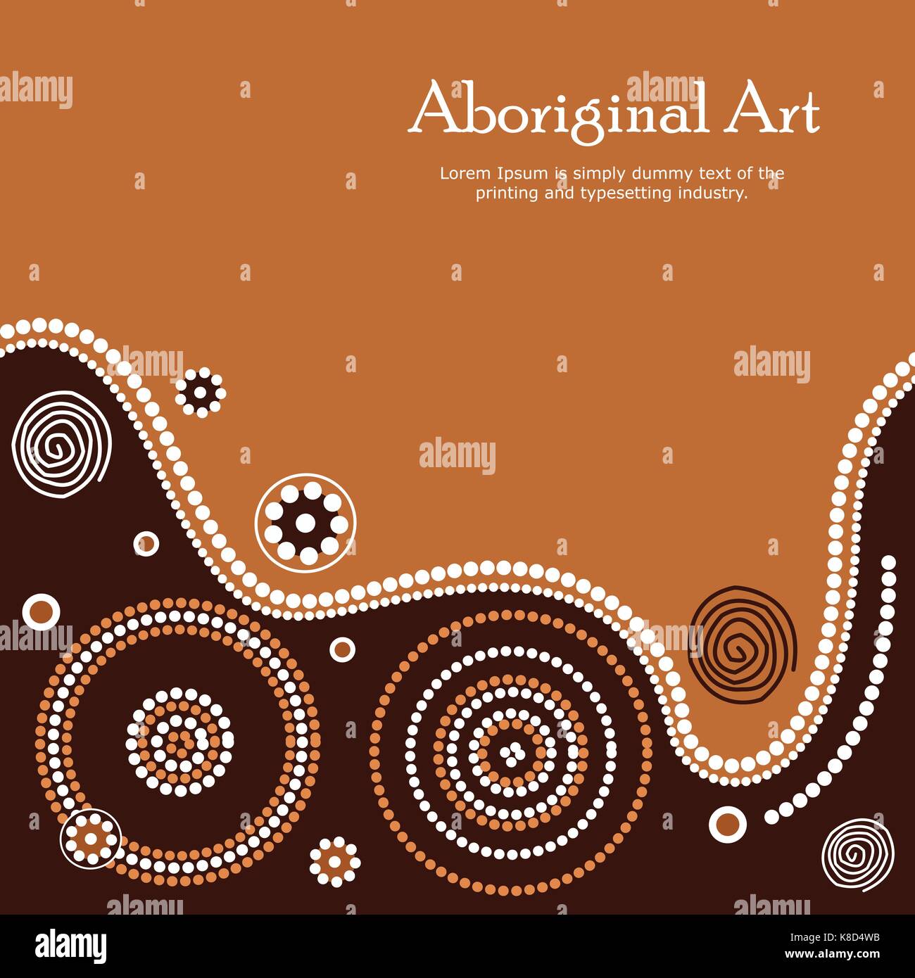 Aboriginal art. Vector Banner with text Stock Vector Image & Art - Alamy