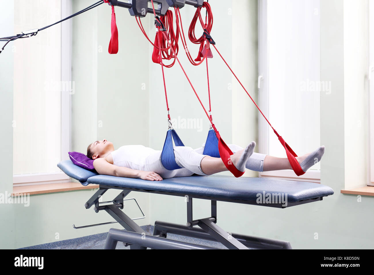 Disability, rehabilitation after spinal injury. The patient is ...