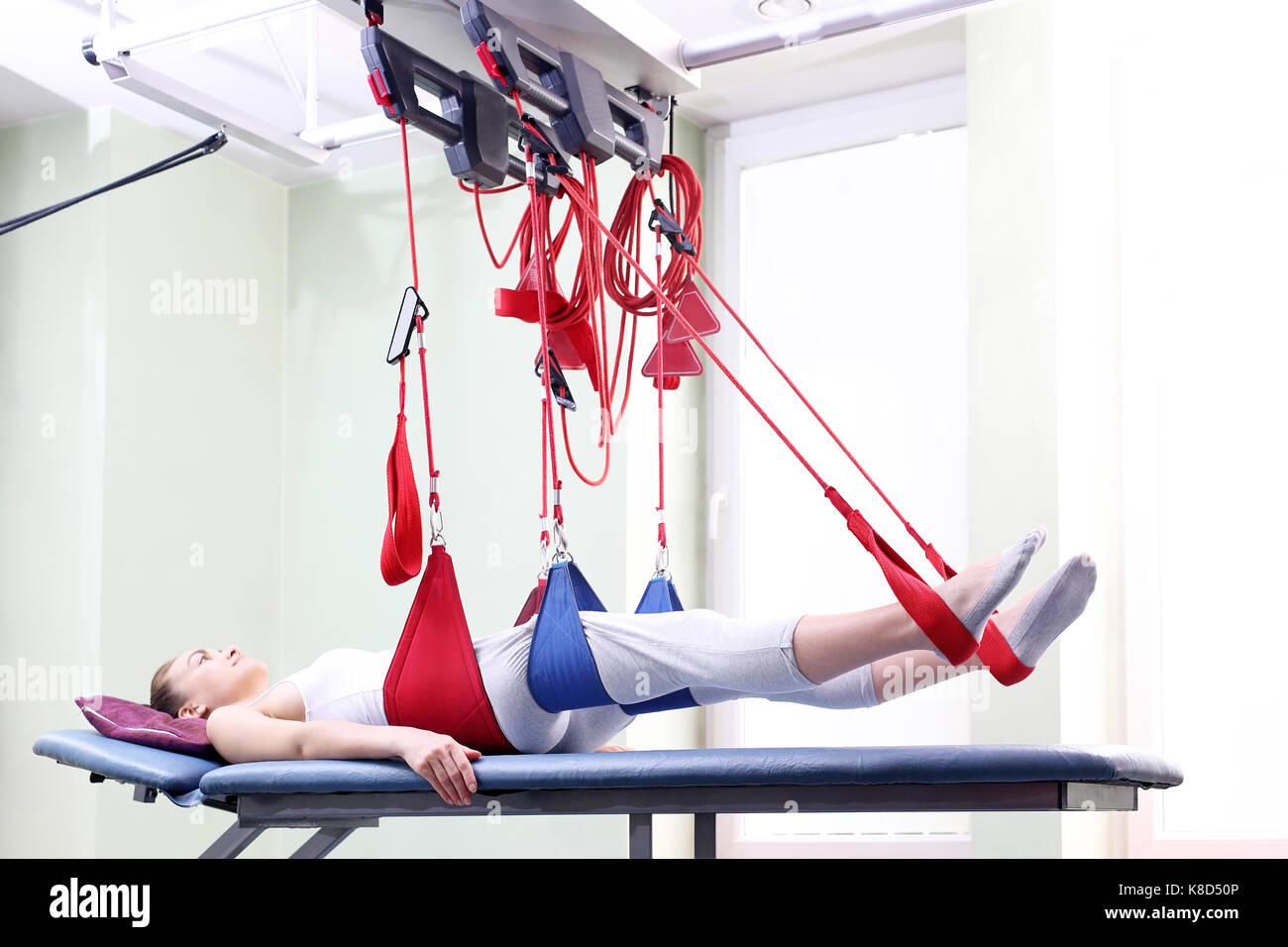 Rehabilitation exercises after spinal injury Stock Photo - Alamy
