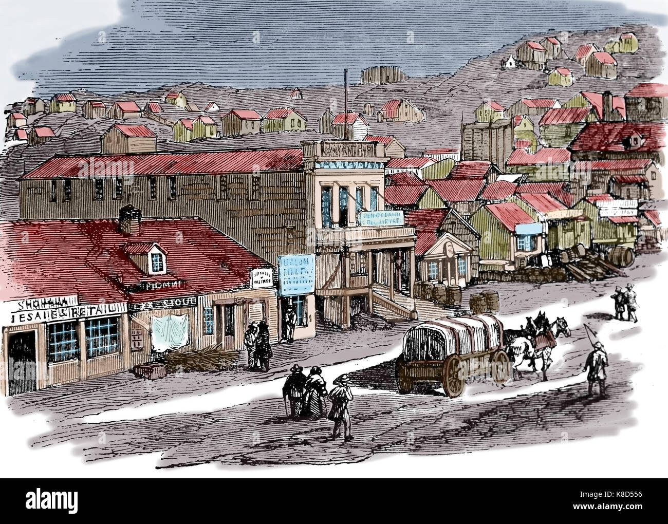 California gold rush 1850 hi-res stock photography and images - Alamy